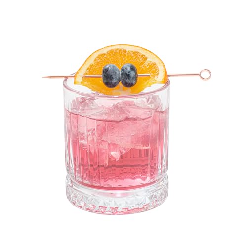 Restaurantware 4.5-inch Stainless Steel Cocktail and Martini Picks: Perfect for Professional Bars or At Home Use - Copper Plated Skewer For Fruit or Olive Garnishes - 10ct Toothpicks