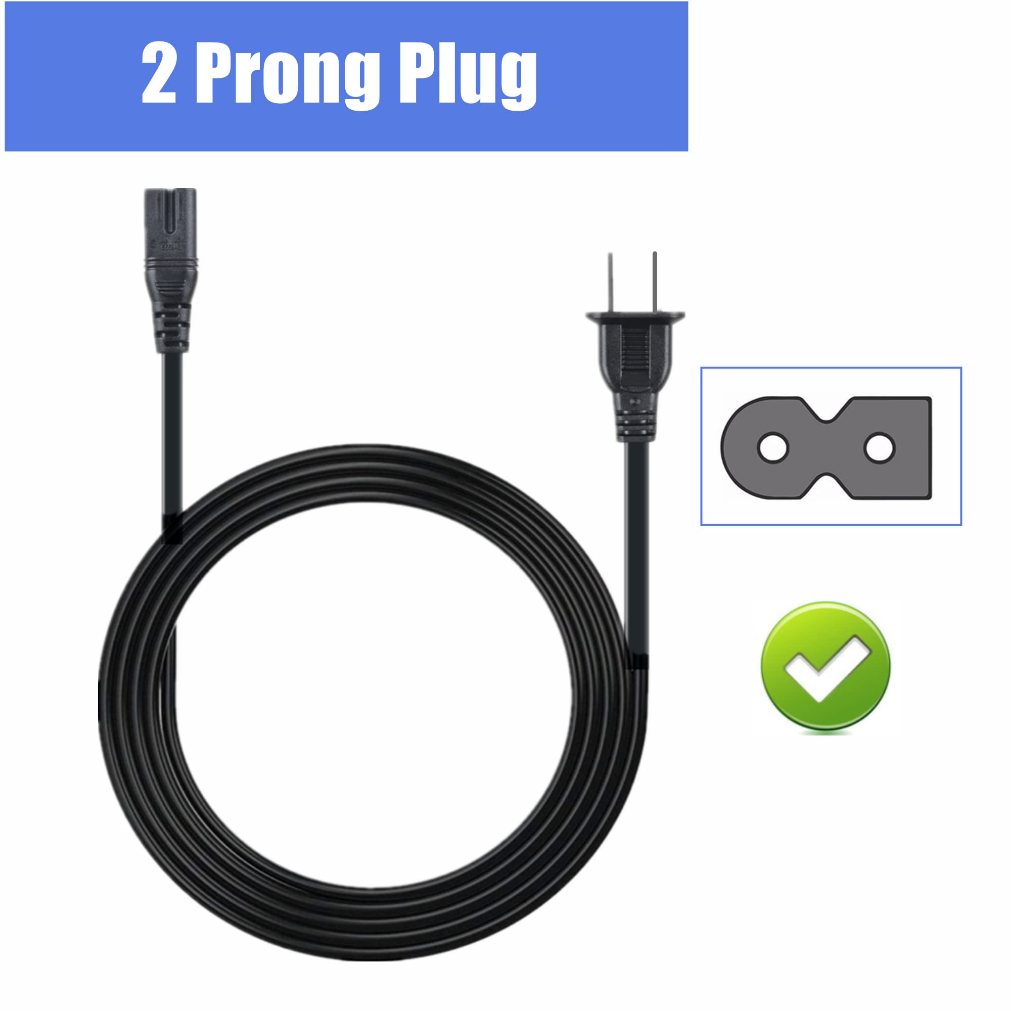 CJP-Geek 5ft AC Power Cord Cable Plug Replacement for Bose SoundTouch Sound Touch 20 Digital Media Streamer 355589-1200
