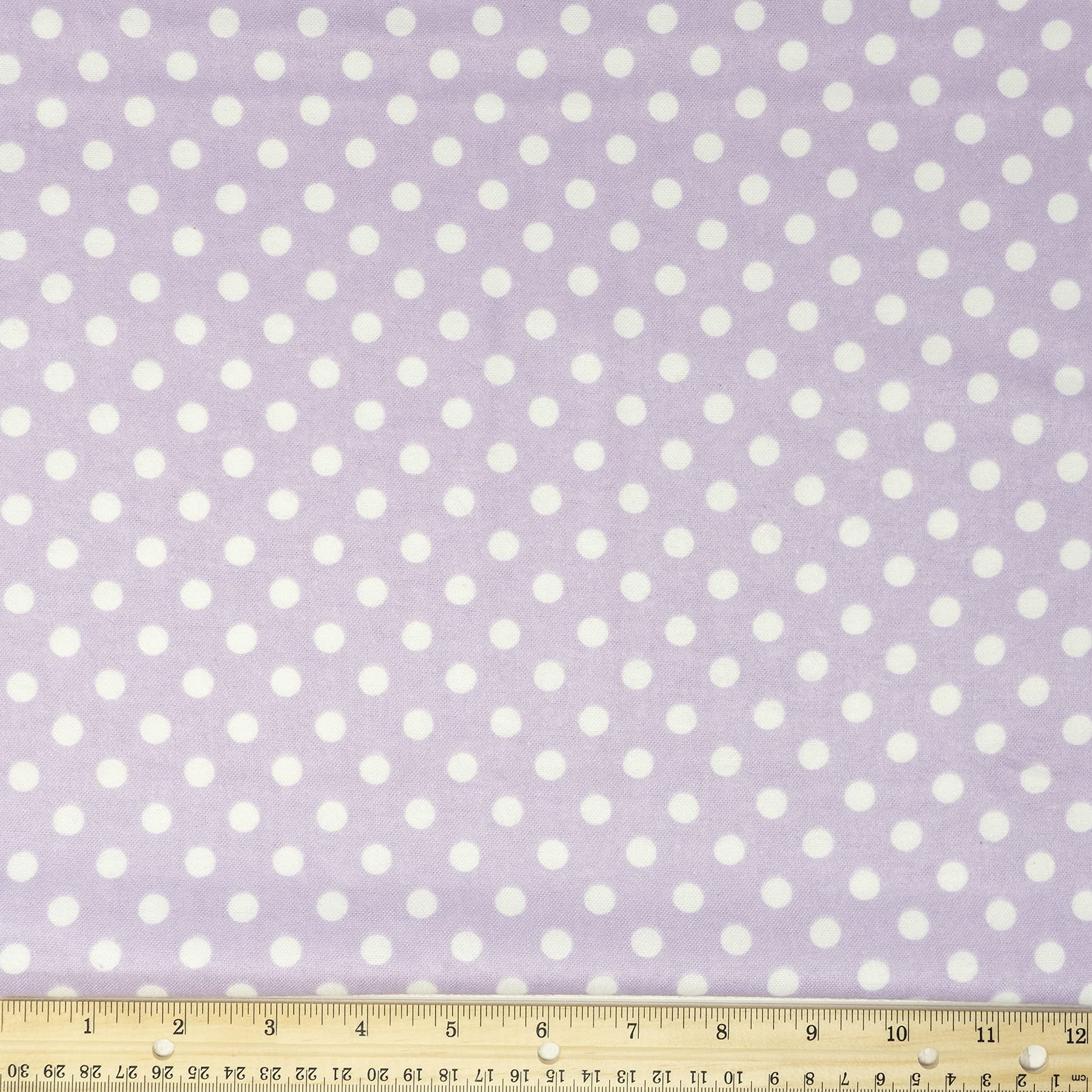 Stitch & Sparkle Bamboo Rayon Fabric Cotton 42/44 Width, by The Yard, Polka Dot Lilac