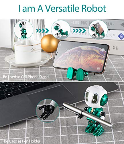 Aubllo Robots Toys for Kids Christmas Stocking Stuffers 2022 New Mini Talking Robots Gifts for Boys Girls Adults with 10 Hours Working Time USB Charging LED Eye Interactive Electronic Toy(Green)