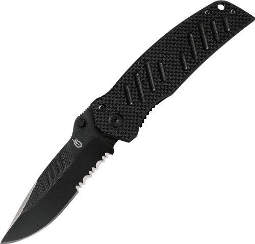 Gerber Gear Swagger Knife, Serrated Edge, Drop Point [31-000594]