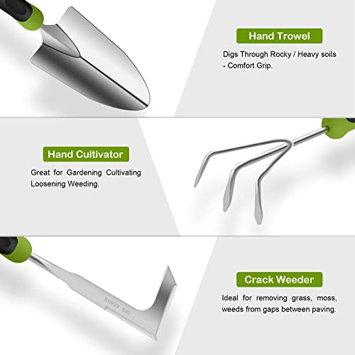 BIUBIUFLY Mini Gardening Tool Set: Stainless Steel Heavy Duty Garden Tools Kit Miniatur Floral Succulent Potting Planting Small Hand Tool Set Gardener Repotting Tools Kit
