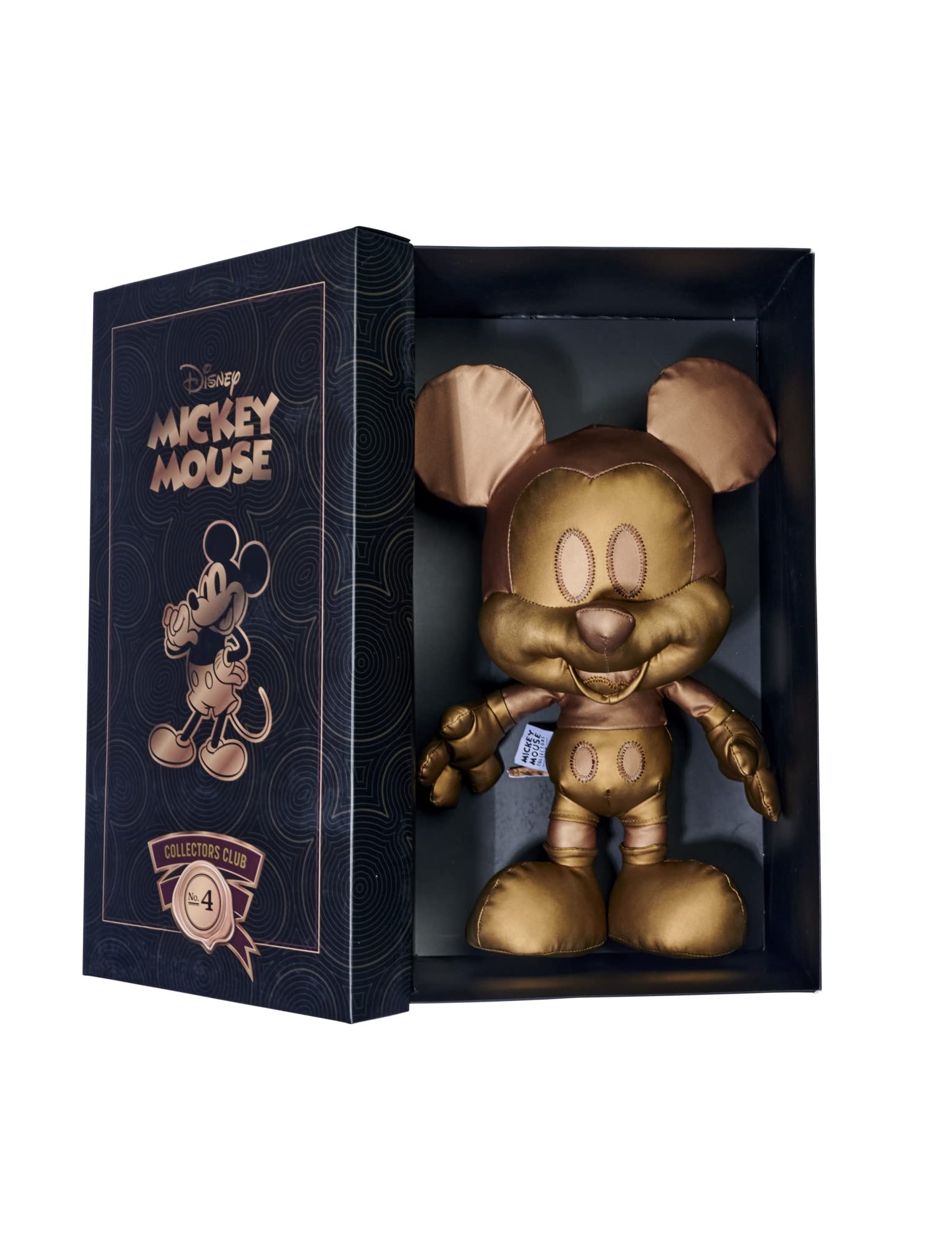 Simba 6315870313 Disney Bronze Mickey Mouse, April Edition, Amazon Exclusive, 35 cm Plush Figure in Gift Box, Special, Limited Edition Collectible, Soft Toy Suitable for Children from Birth