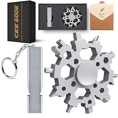 Stocking Stuffers for Men Adults Kids, 24-in-1 Snowflake Multitool, Cool Gadgets for Men, Funny Christmas Gifts for Men, Unique Gifts for Anniversary Husbands, Boyfriends, Teens