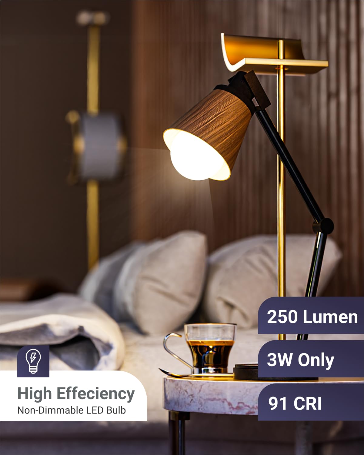 Sunco 10 Pack 3W=40W A19 LED Light Bulbs CRI91 3000K Warm White, 250 Lumens, E26 Medium Base, Indoor Outdoor, Super Bright, Instant On, Frosted Lens, Lamp for Bedroom Dining Living Room UL