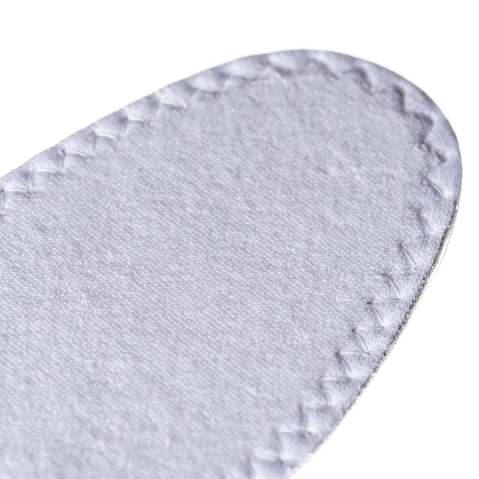 Happystep Cotton Terry Cloth Insoles, Barefoot Shoe Inserts, Sweat Absorption, Odor Control, Moisture-Wicking, Washable and Reusable, Zero Drop Shoe Insoles, 1 Pair Black and 1 Pair White (Women 7)
