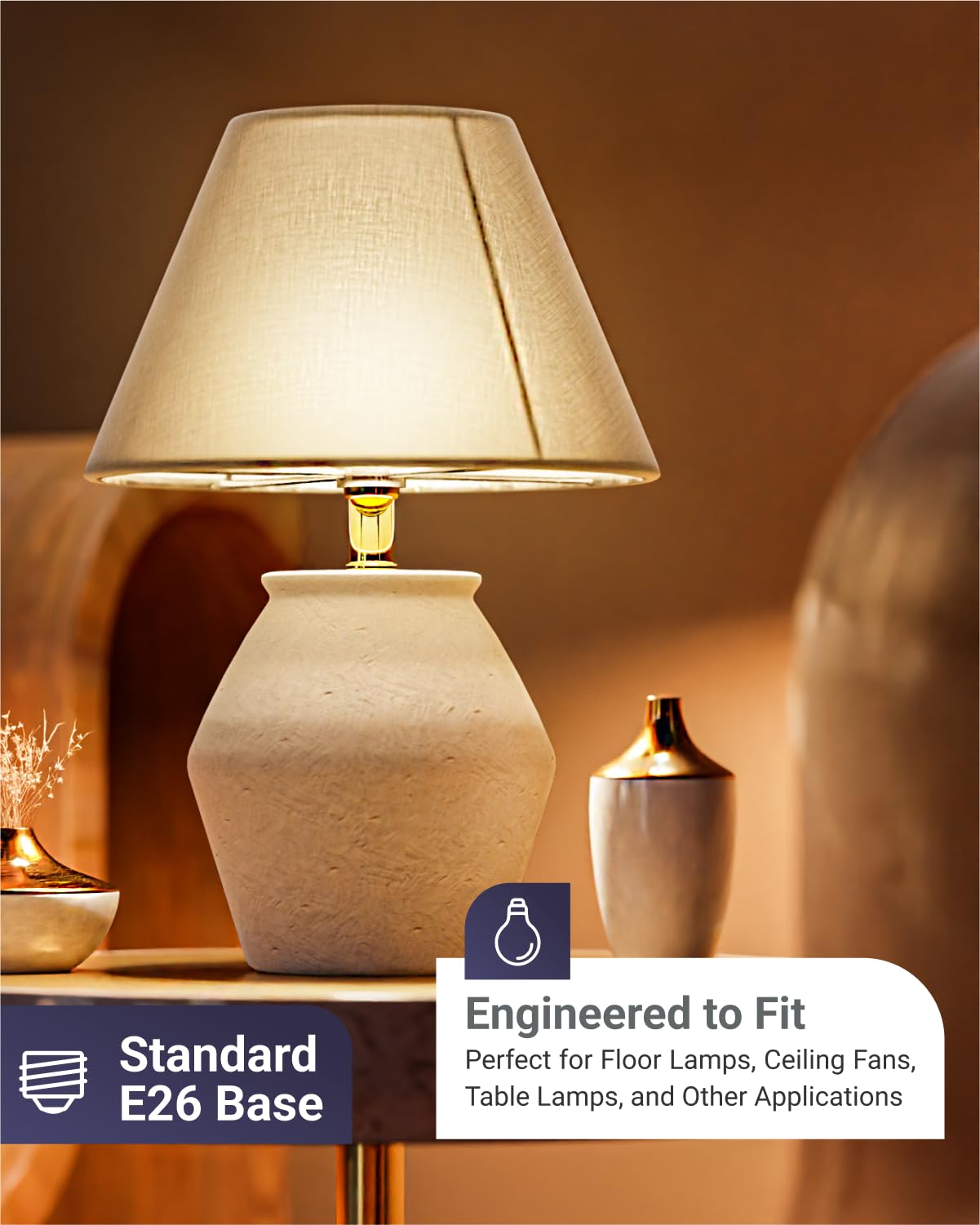 Sunco 10 Pack 3W=40W A19 LED Light Bulbs CRI91 3000K Warm White, 250 Lumens, E26 Medium Base, Indoor Outdoor, Super Bright, Instant On, Frosted Lens, Lamp for Bedroom Dining Living Room UL