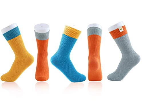 Earth Mode Hemp and Organic Cotton Crew Socks, Stocking stuffer for Christmas, Cozy Socks 4 Pairs with Gift bag