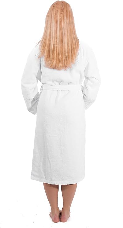 Luxury Terry Cloth Bathrobe - Premium Hotel Robes Made with 100% Turkish Cotton (X Large)