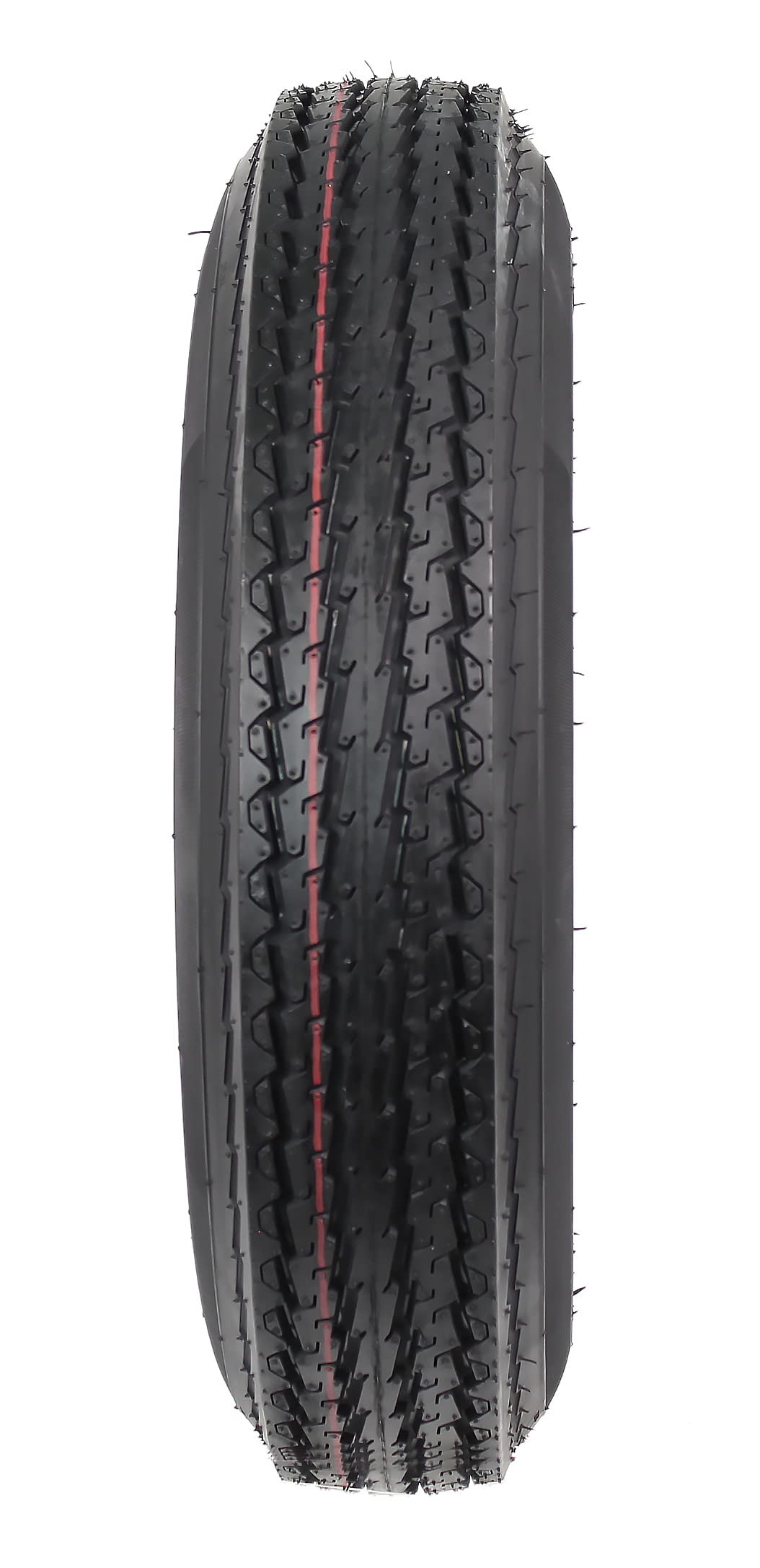 eCustomrim 2-Pack Trailer Tires On White Wheel Rims 530-12 5.30-12 5.30 x 12 Load Range C 4 Lug - 2 Year Warranty w/Free Roadside
