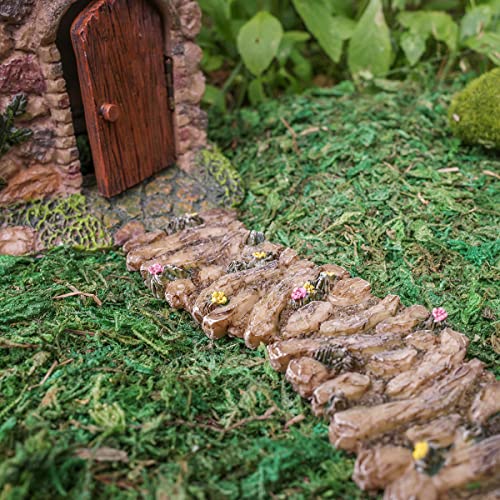 TG,LLC Treasure Gurus Miniature Flower Stone Path Fairy Garden Accessory Dollhouse Ornament