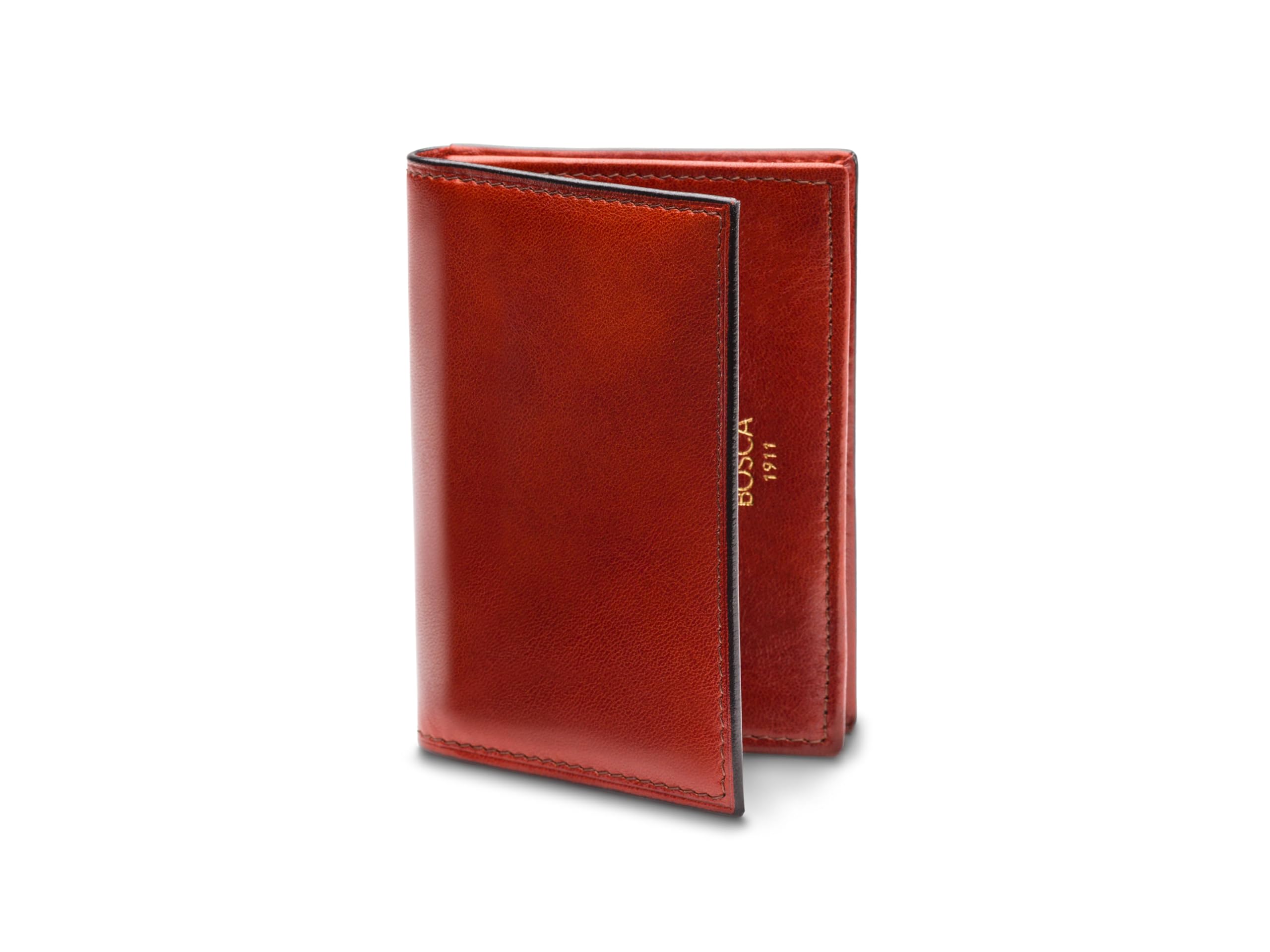 Bosca Men's Old Leather Collection - Gusseted Card Case (Cognac)