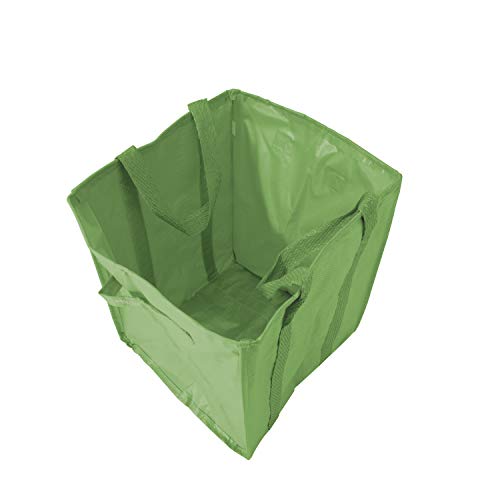 Martha Stewart MTS-MLB1-P2 48-Gallon Multi-Purpose Re-Usable Heavy Duty Garden Leaf and Debris Bag with Reinforced Shoulder Straps and Side Handles (Bay Leaf Green)
