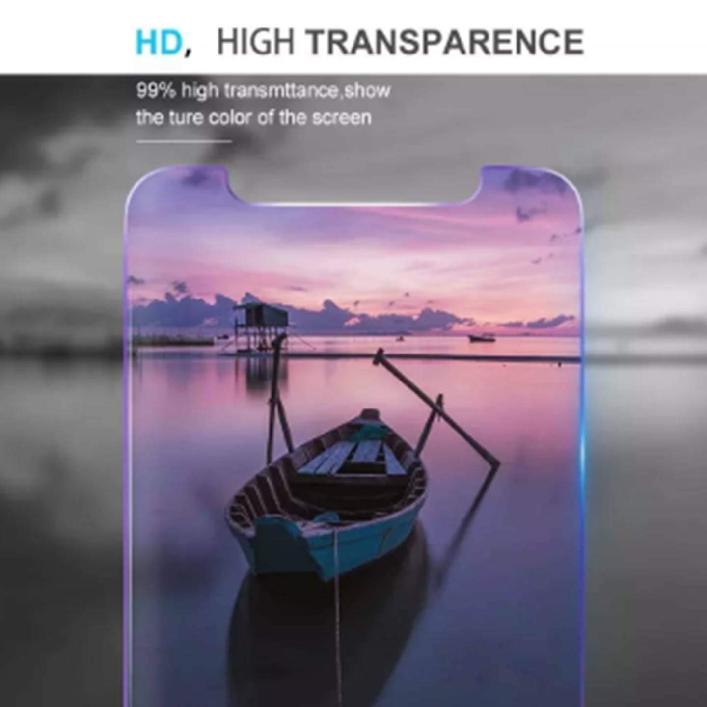 for iPhone 13 Mini, Anti Blue Light [Eye Protection] Tempered Glass Screen Protector, ZenHoo
