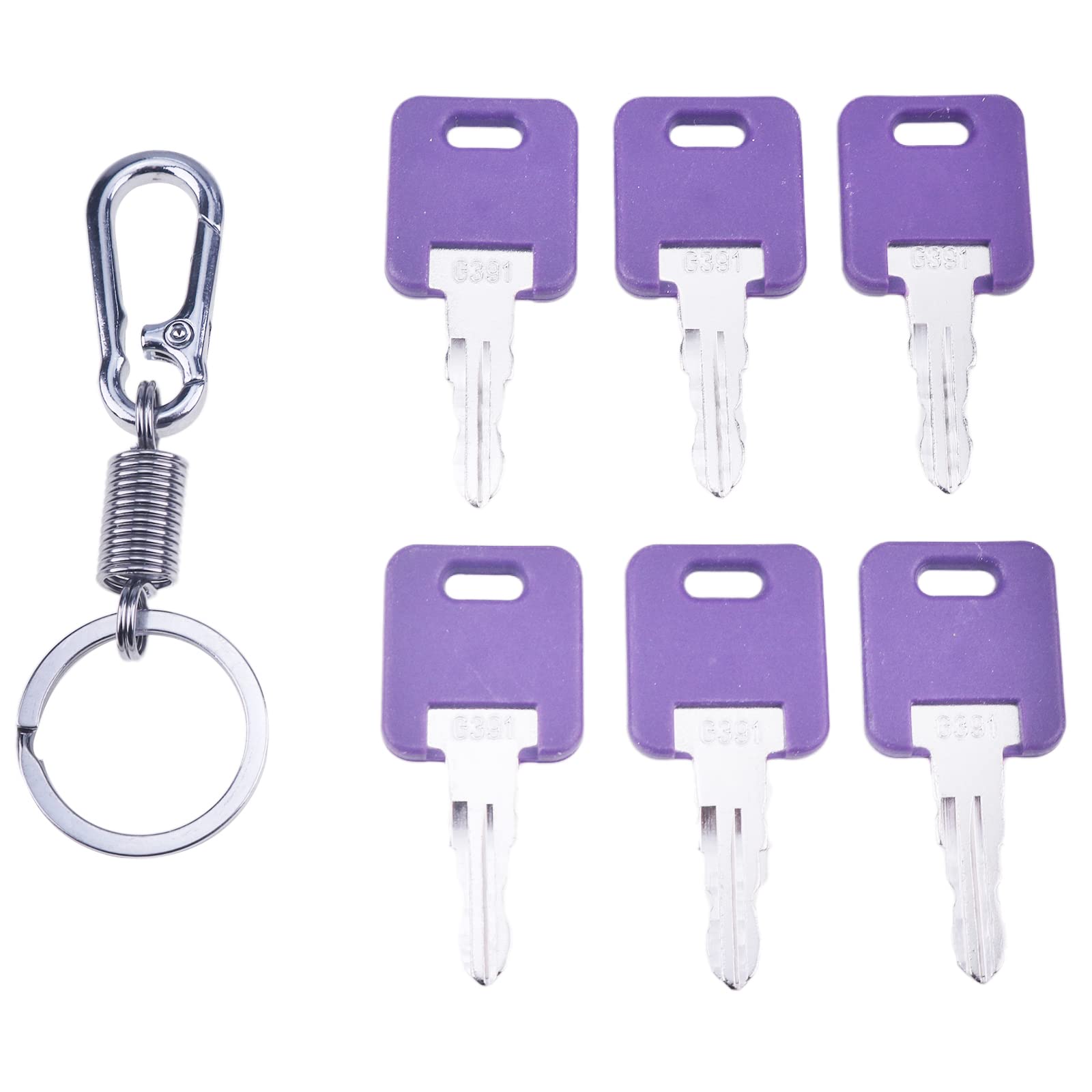 ZTUOAUMA 6X Precut RV Camper Storage Compartment Motorhome Travel Trailer Keys G391 94155 for Global Link Camper Toy Hauler Fastec Bauer Lippert Components Montana Door Lock Replacement Keys