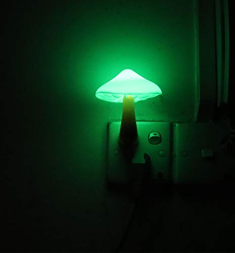 AUSAYE Sensor LED Night Light Plug in Lamp Mushroom Night Light 7-Color Changing Magic Mini Pretty Mushroom-Shaped Night Lights for Adults Kids NightLight