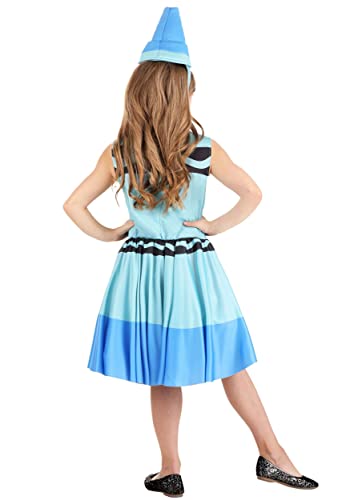Fun Costumes Blue Crayola Costume Dress for Kids - Includes Dress, Headband with Hat