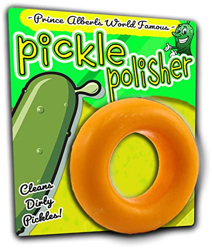 Gears Out Pickle Polisher Soap for Men - Funny Gag Gift for Guys - Weird Shower Gift for Pickle Lovers, Fun Stocking Stuffers, Adult Gift Baskets, Scented Circle Soap