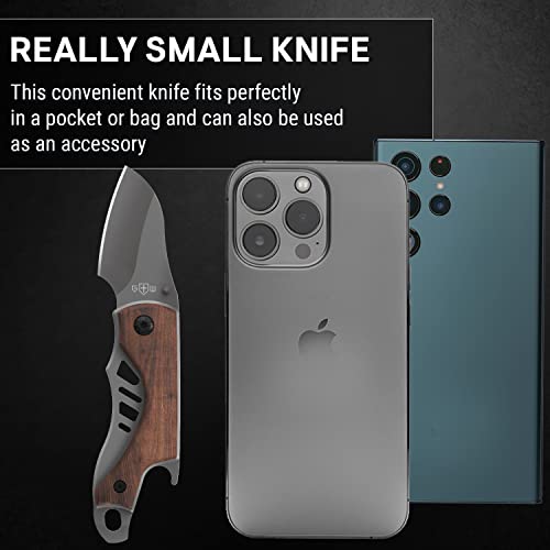 GOOD WORKER 5.7’’ Pocket Knife - Mini Folding Knives - Small Sharp Knife with Bottle Opener - Cool EDC Knives - Tiny Folding Knife - Foldable Knife - Stocking Stuffers for Men Women Children 6779