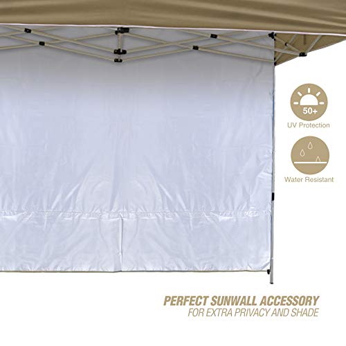 REDCAMP Instant Canopy Sidewall for 10x10ft Pop Up Canopy, 1 Pack Sunwall Only, Khaki (1 Sidewall Only, Canopy Tent NOT Included)