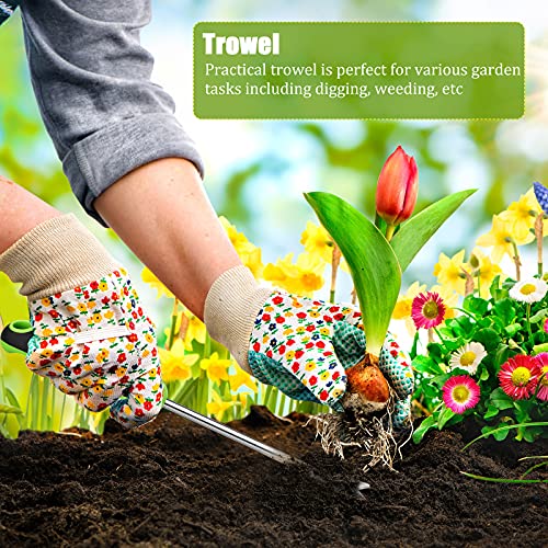 Hand Weeder Tool Garden Weeding Tool Gardening Weeder Tool with Ergonomic Handle, Stainless Steel Garden Lawn Farmland Transplant Gardening Plant Tool(2 Pronged Fork, 2 Pieces)