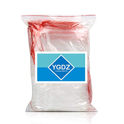YGDZ Fruit Protection Bags, 25pcs 12"x8" Fruit Netting Bags Garden Garden Netting Bags Fruit Tree Bags Drawstring Nylon Mesh Netting Barrier Bag for Protecting Fruits and Vegetables
