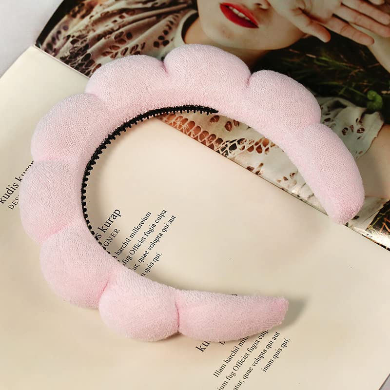 CHAOBANG 1Spa Headband and 2 Wristbands for Washing Face,decoration,Spa,Face Washing,Makeup Removal, Shower, Skincare,Hair Accessories,Terry Towel Cloth Fabric,Non slip
