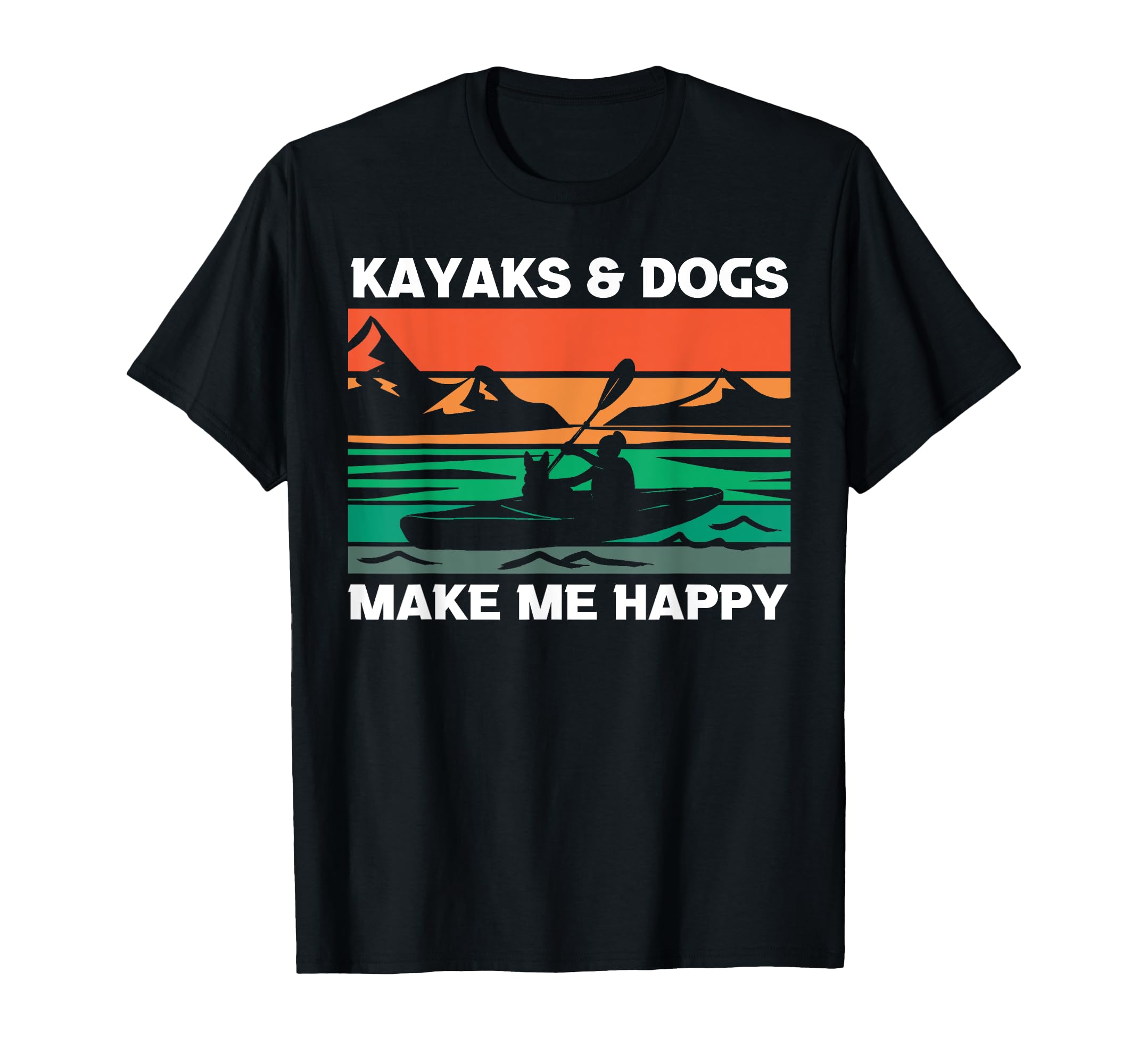 Kayaking Kayaks And Dogs T-Shirt