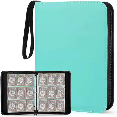 Card Binder Trading Cards Case With 50 Sleeves, 9-Pocket Card Book Holder Fits 900 Cards for TCG Game Cards Collection, Sports Trading Cards Collector Album (900 cards) (900purple cards)