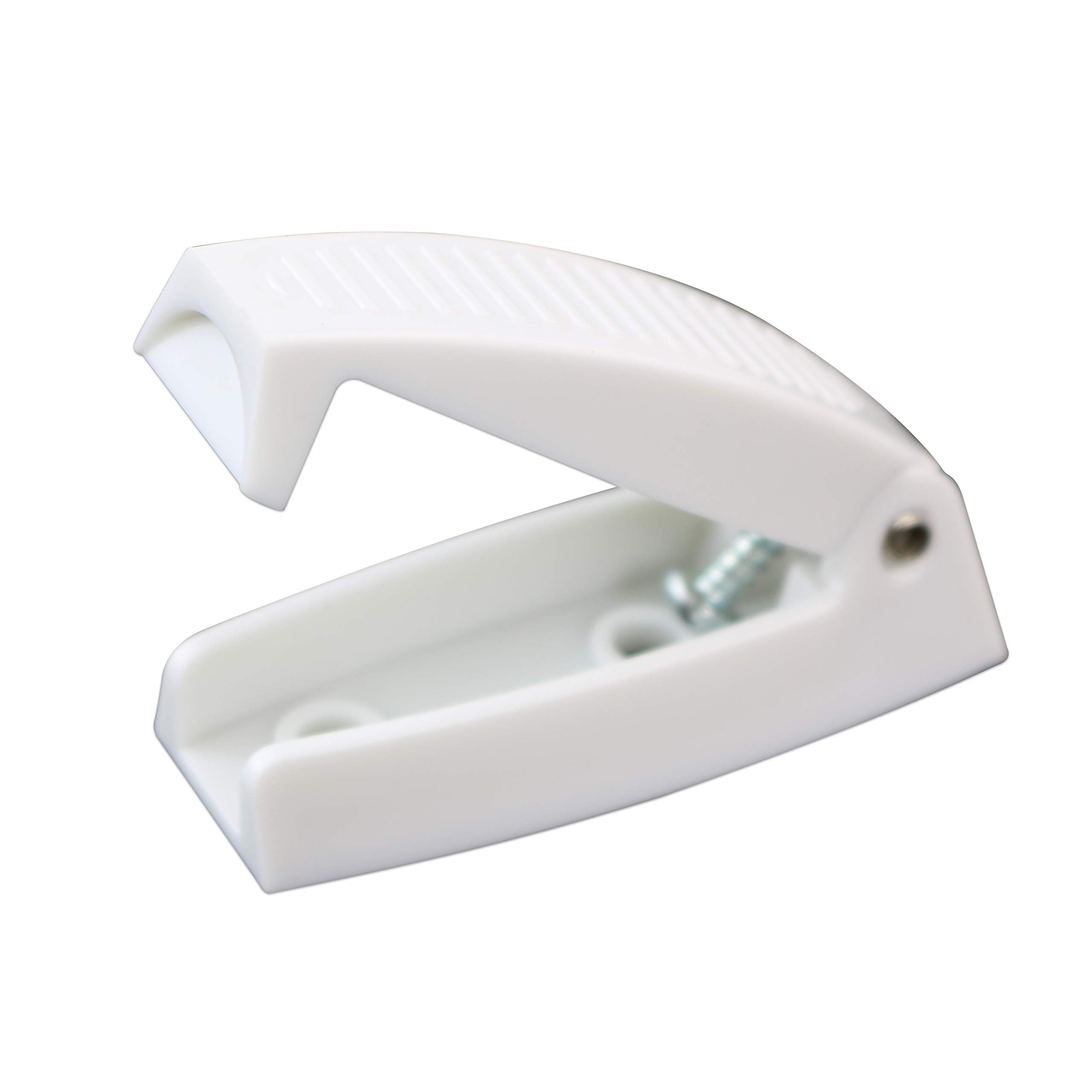 Leisure Coachworks 5 Pack White - Baggage Door Catch - Clip - Holder - for RV, Trailer, Camper, Motor Home Baggage Doors (5-Pack, White)