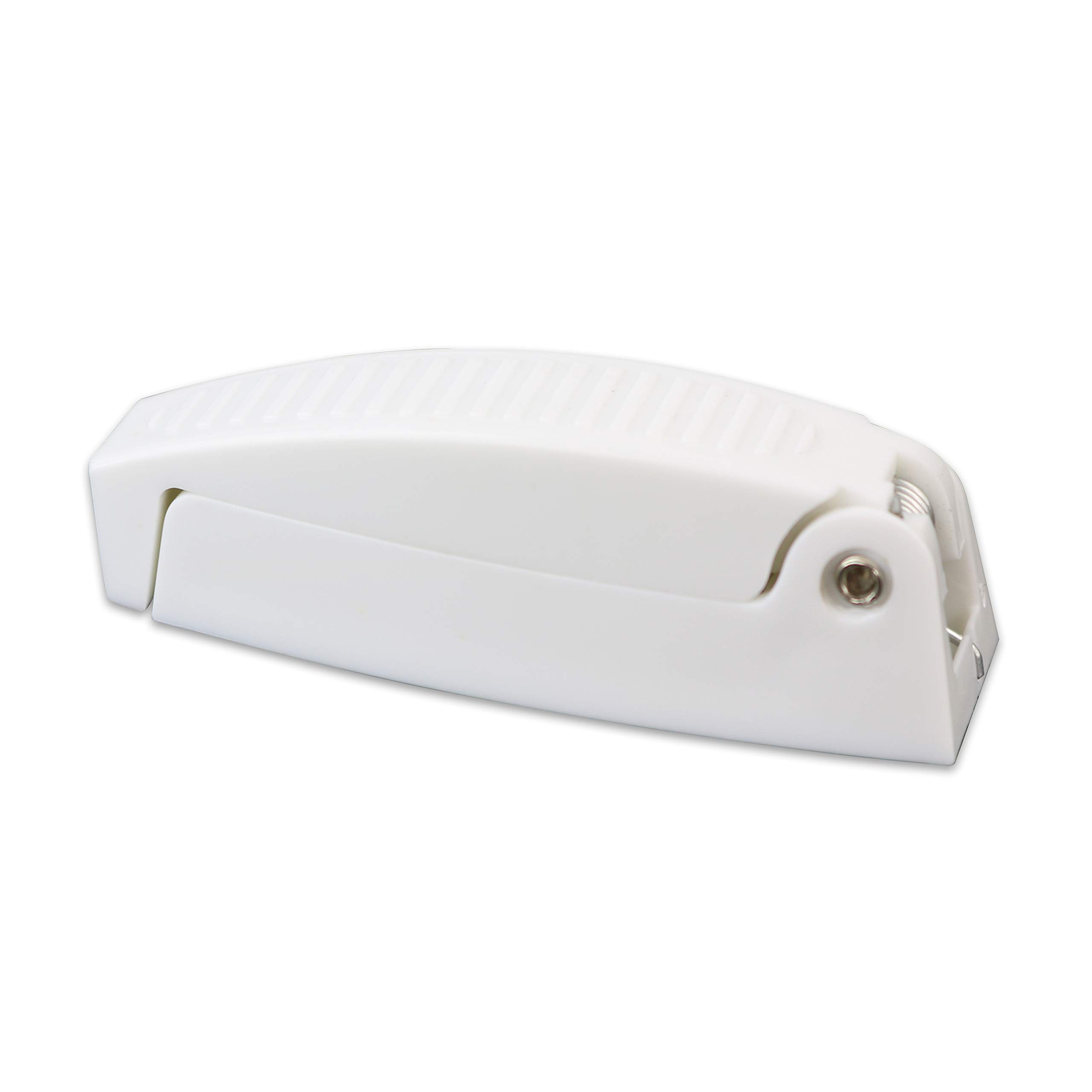 Leisure Coachworks 5 Pack White - Baggage Door Catch - Clip - Holder - for RV, Trailer, Camper, Motor Home Baggage Doors (5-Pack, White)