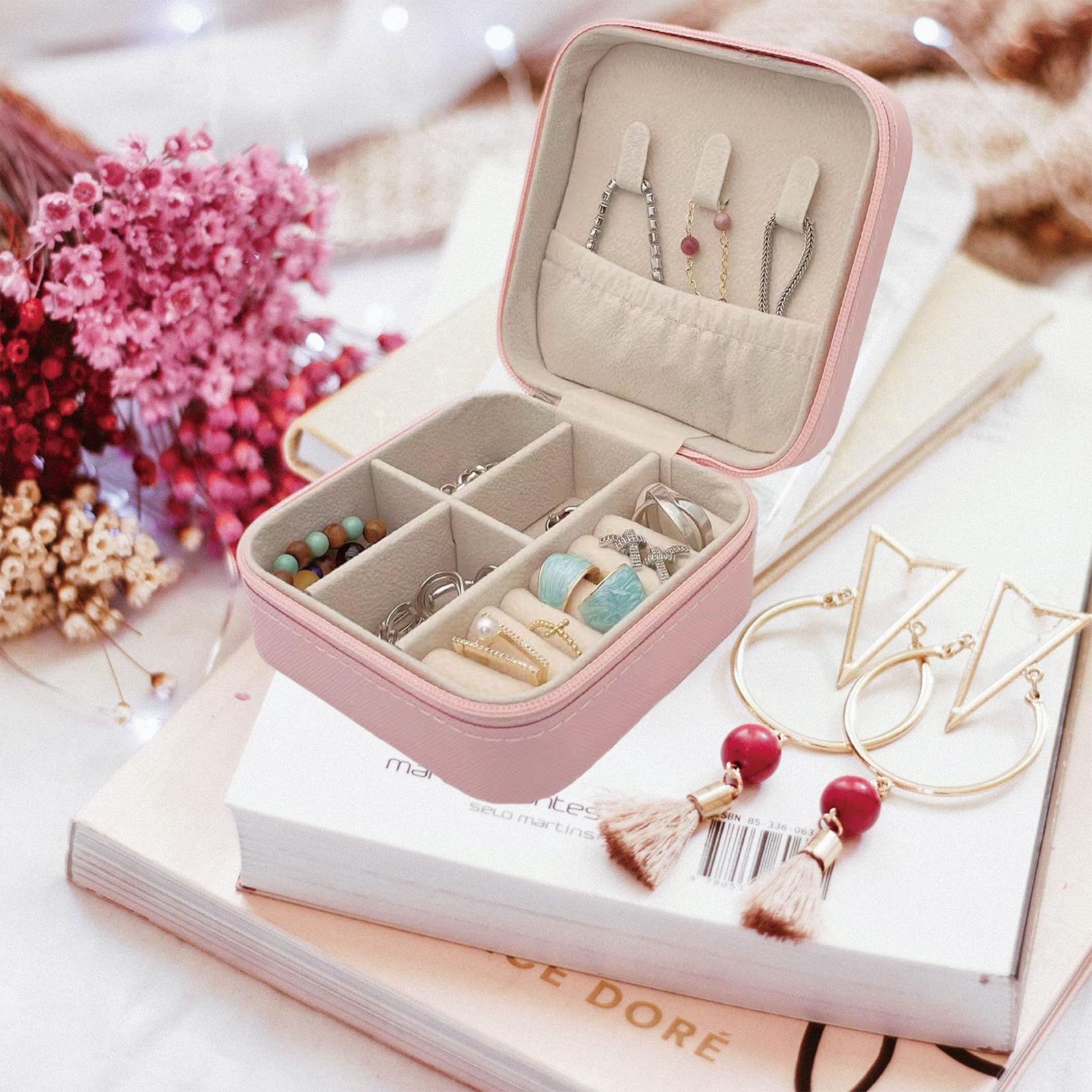 40th Birthday Gift for Women, 40th Birthday Jewelry Mini Storage Box with Refillable Perfume Bottle, Gift for 40 Year Old Female, 40th Bday Gift, 40 & Fabulous Gift, 40th Birthday Items