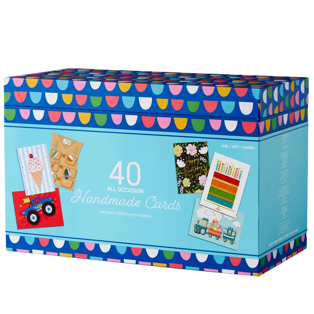 Burgoyne Handmade Embellished Decorative All Occasion Greeting Card Collection with Keepsake Box - 30 Count