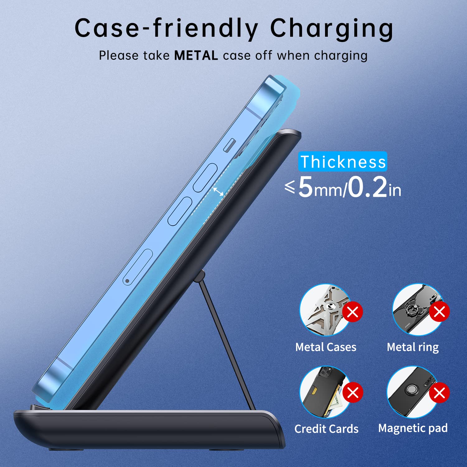Wireless Charger, 3 in 1 Fast Wireless Charging Station Dock Compatible with iPhone 13/12/11/Pro/XS/XR/X/SE/8/8 Plus, 18W Wireless Charger Stand Compatible with Apple Watch Series 6/5/4/3/2/AirPods