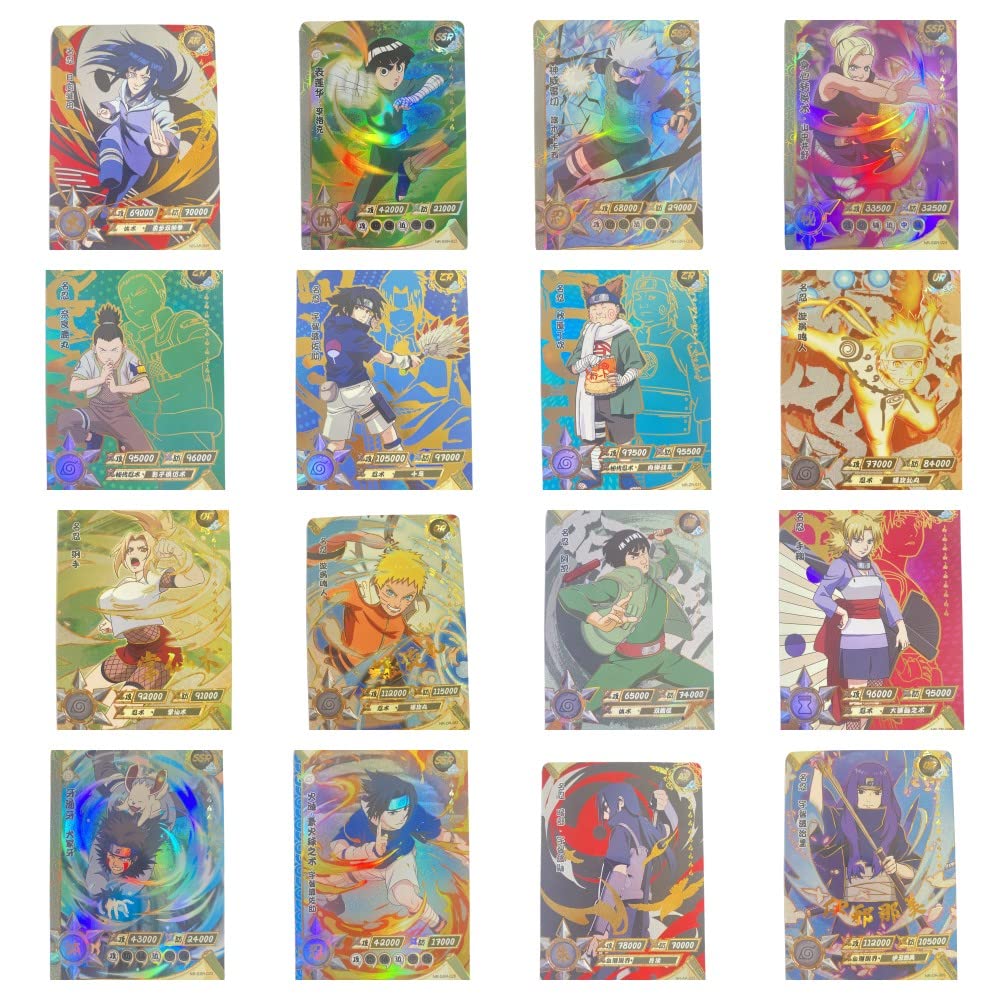 Ouwanz ๐๐๐ซ๐ฎ๐ญ๐จ ๐๐๐ซ๐๐ฌ Anime Rare Collection Trading Cards 1 Box /40 Japanese Ninja Anime Character Cards.