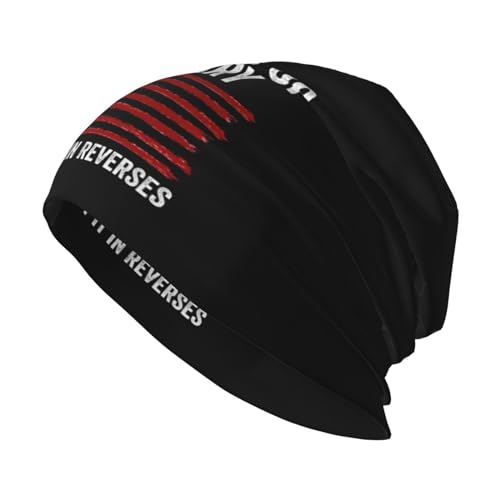 YVNUM Back It Up Terry Put It in Reverses Winter Beanie Hats for Men Women,Warm Cozy Knitted Cuffed Skull Cap