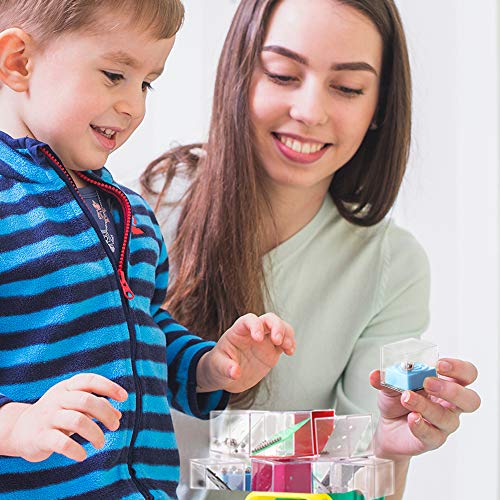 Balance IQ Maze Game Mini Fidget Puzzle Box 12Pcs for Kids and Adults Brain Teaser Puzzle Cubes for Challenge, Decompression and Special Needs Best Stocking Stuffers &Party Favor Games, Prizes Gifts