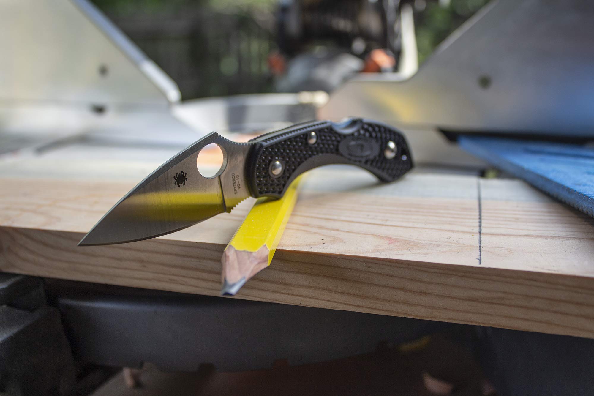 Spyderco Dragonfly 2 Lightweight Salt Knife with 1.97" H-1 Hawkbill Steel Blade and High-Strength Yellow FRN Handle - SpyderEdge - C28SYL2HB