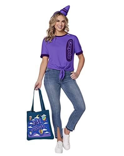 Spirit Halloween Crayola Adult Rise Above Purple Crayon Costume Kit - XL | Officially Licensed | Easy Halloween Costume | Group Costumes