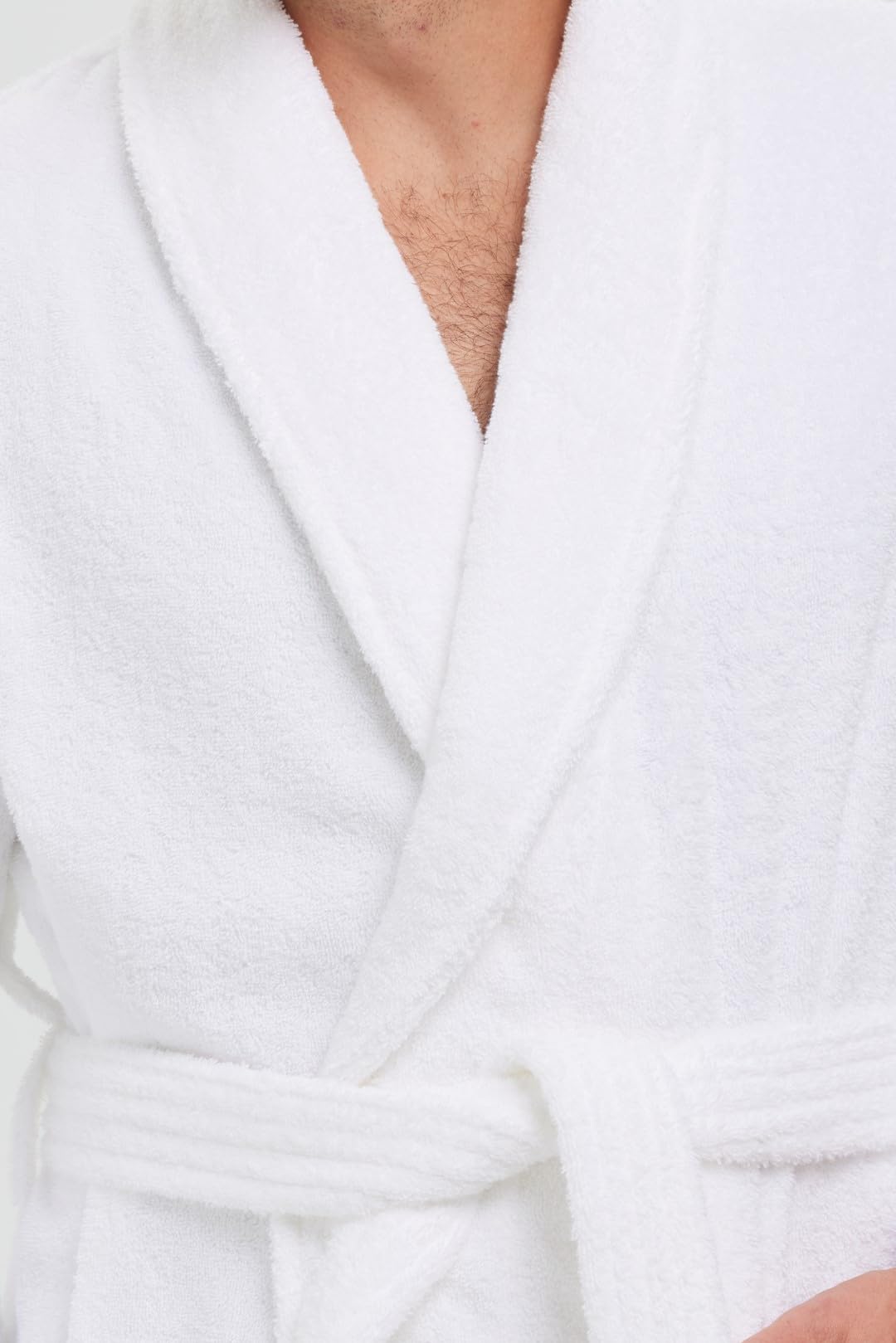 MONARCH Unisex Terry Bathrobe - 100% Lux Combed Cotton, 16 oz Loop Terry Shawl Collar Robe, Five-Star Hotel Choice (Medium, Non-Hooded)