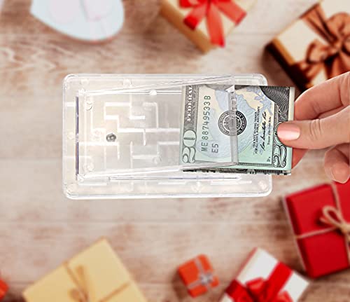 Money Puzzle Box, Money Maze Gift Holder, Fun Way to Give Cash as a Gift - Stocking Stuffers for Kids and Adults