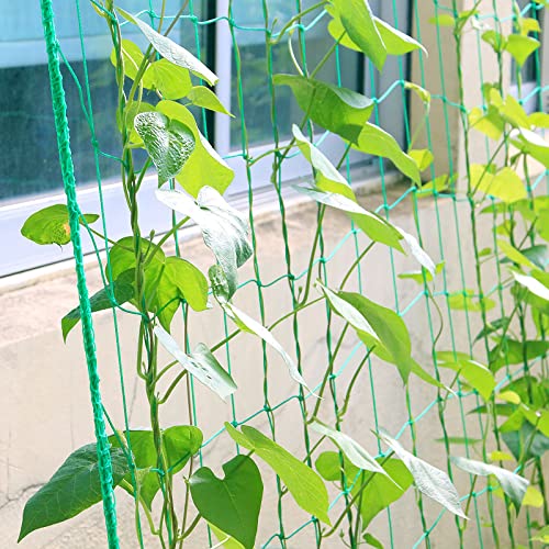 Trellis Netting for Climbing Plants, 6.6 x 16 Ft Cucumber Trellis Heavy Duty Garden Vegetables Grow Net for Fruits, Bean, Tomato, Garden Plants