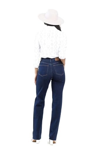 Judy Blue Women's High Waist Vintage Straight Jeans (9, Dark)