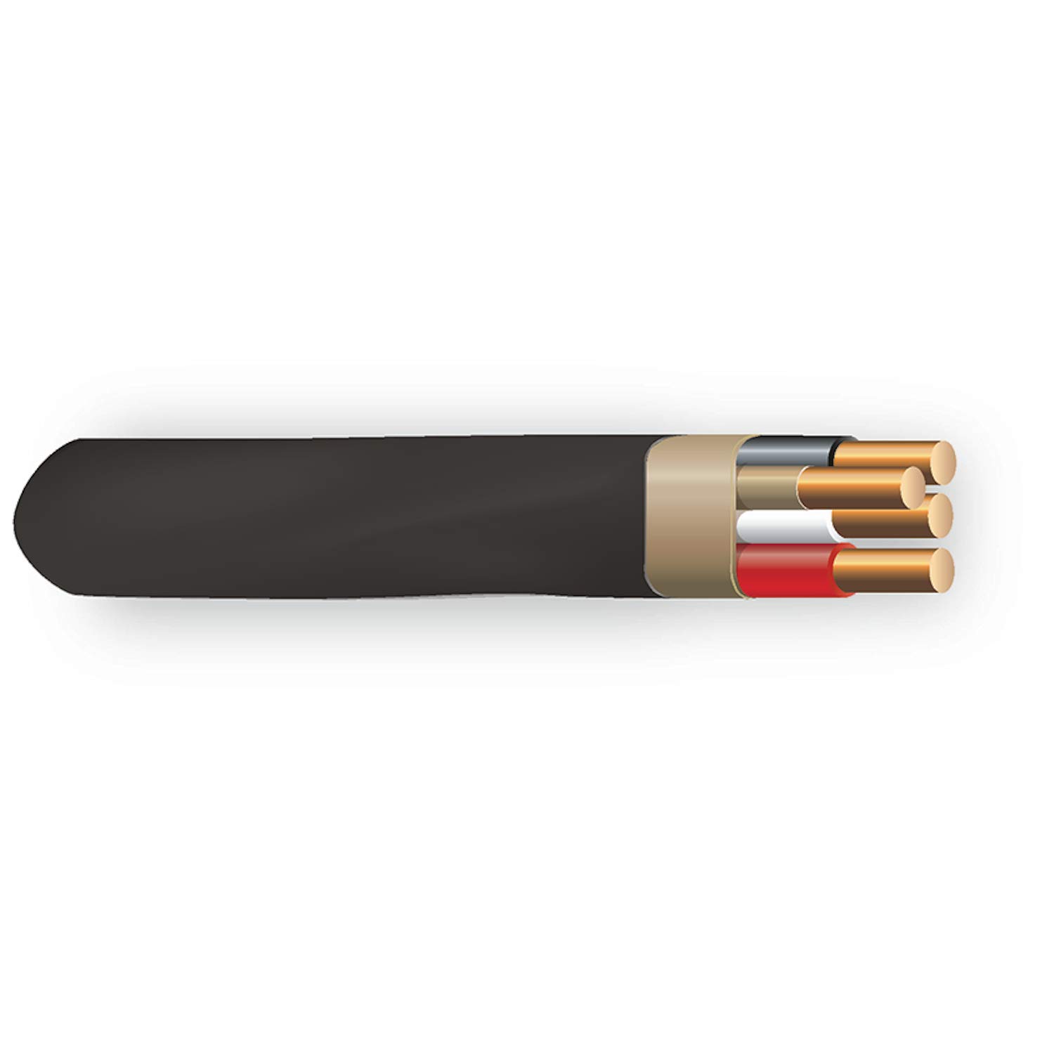 Stock Wire 6/3 NM-B, Non-Metallic, Sheathed Cable, Residential Indoor Wire, Equivalent to Romex (10ft Cut)