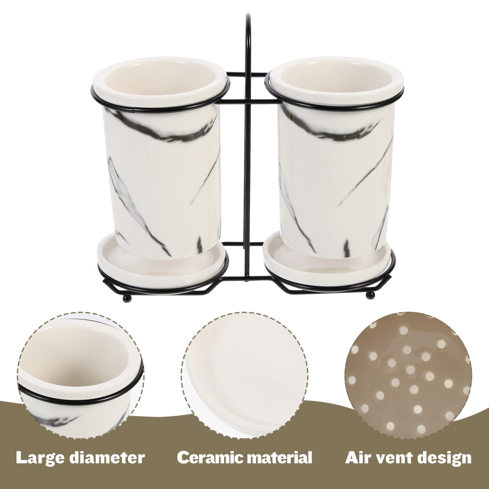 Zerodeko 1 Set nordic holder Binoculars iron Chopsticks Storage Box chopstick rest Japanese-style tableware Flatware Storage Cage practical chopsticks cage chopsticks cage