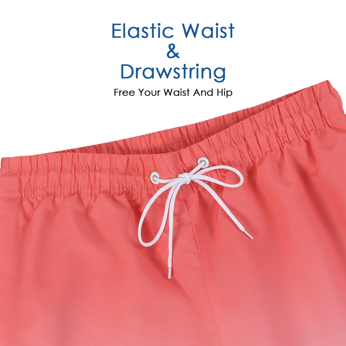 CASELAND Mens Swim Trunks Quick Dry Swim Shorts with Mesh Lining Beach Shorts with Pockets Funny Swimwear Bathing Suits