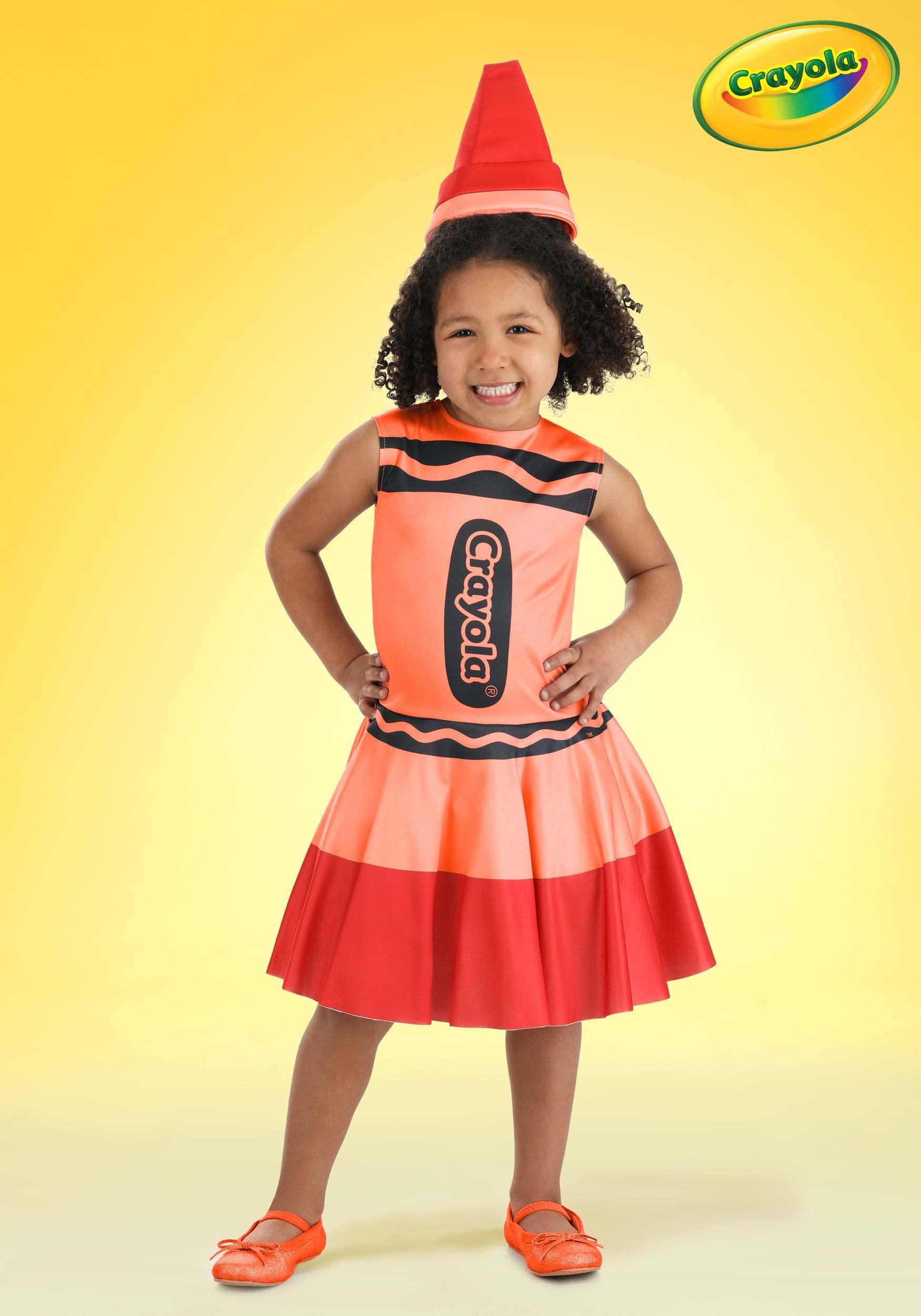 Fun Costumes Crayola Red Crayon Costume Dress - Dress with Headband - Toddler