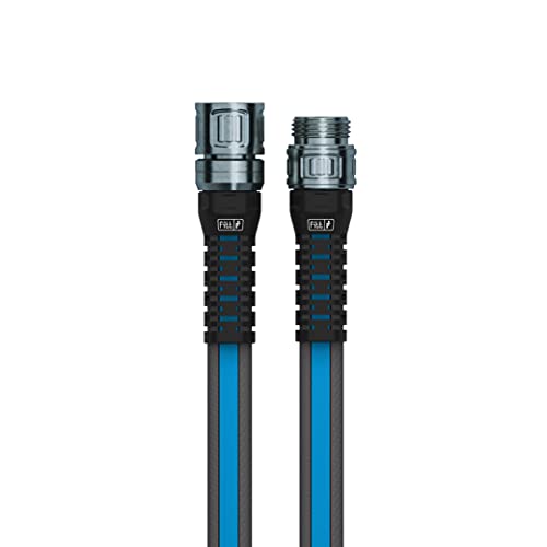FITT Force Pro Water Hose, 5/8" 50 ft Heavy-Duty Commercial Grade Garden Hose, Blue