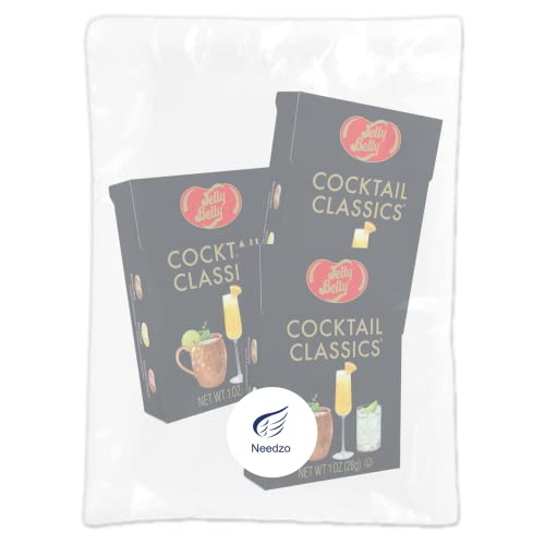 Gourmet Non-Alcoholic Cocktail Flavored Jelly Beans, Delicious Mocktail Candies, Fun Gift Sets for Bachelorette Parties, Party Favors, and Easter Basket Stuffers, Pack of 6
