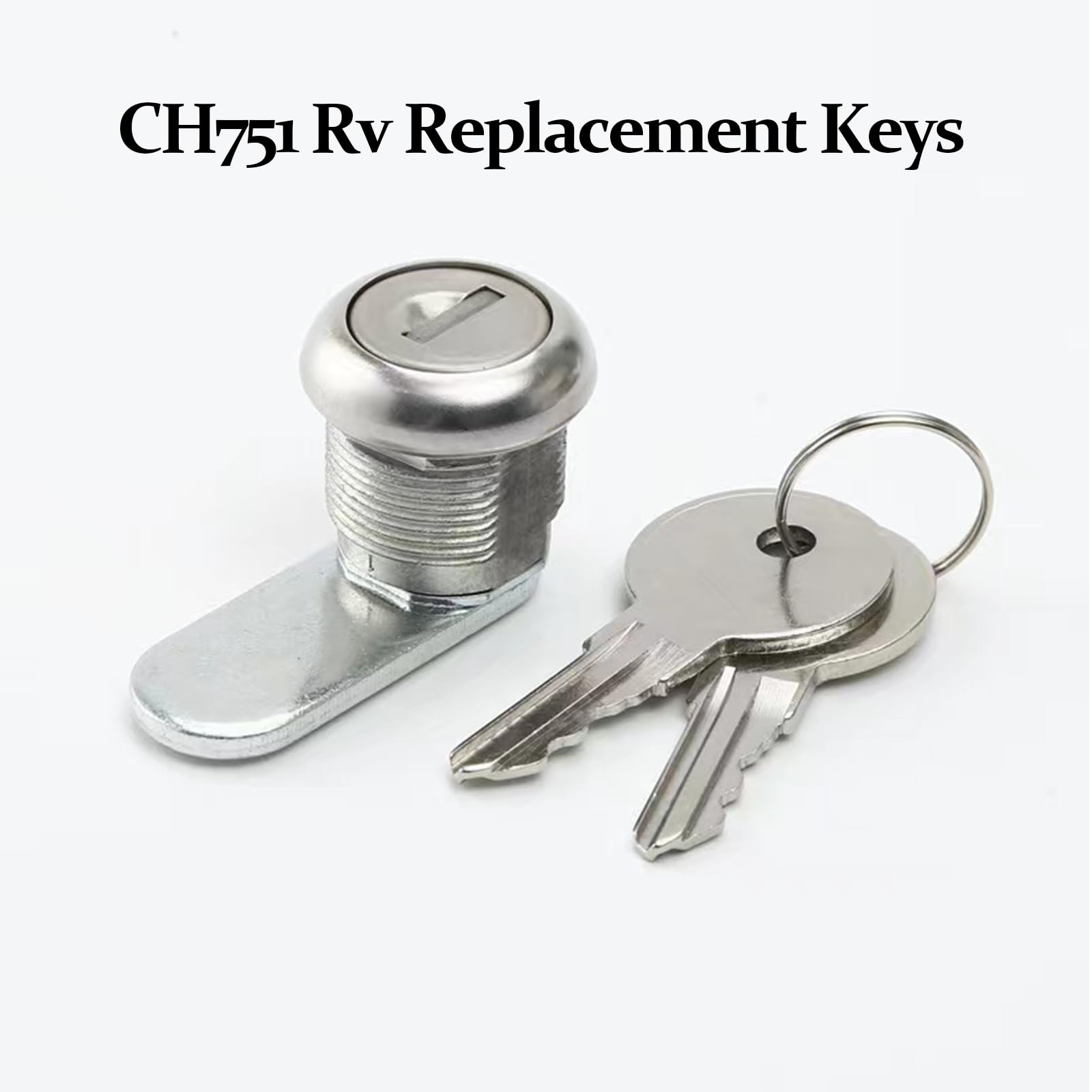 CH751 RV Keys for RV Campers Cabinets Push Locks, Spare Keys Suitable for Camper Door Lock T-Handles Shells Tool Boxes (5 Pack)